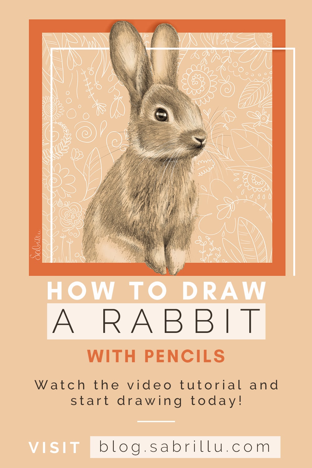Draw a rabbit with pencils - Sabrina Hassler - Illustration & Drawing Blog