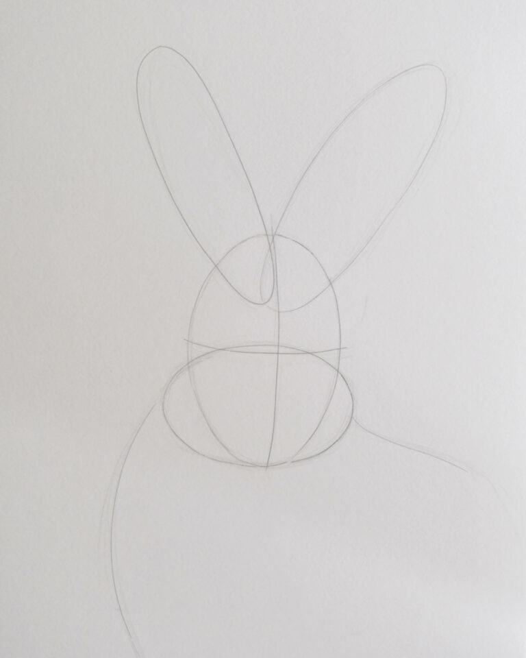 Draw a rabbit with pencils - Sabrina Hassler - Illustration & Drawing Blog