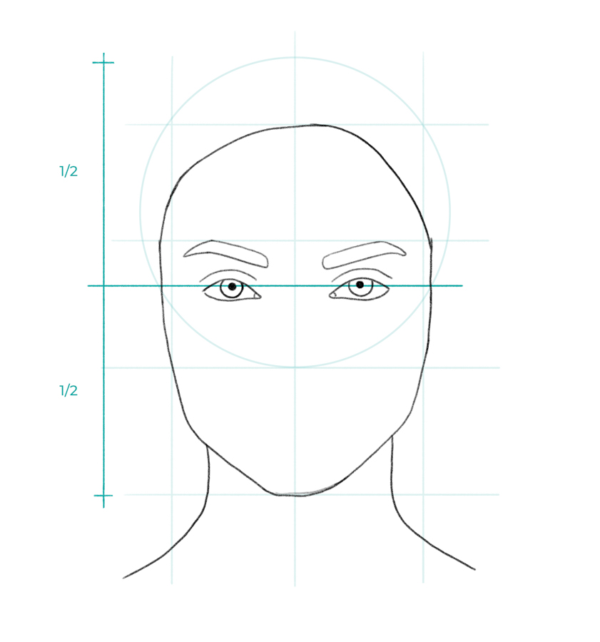 How to draw a beautiful female face | Step-by-step | Draw with Sabrillu